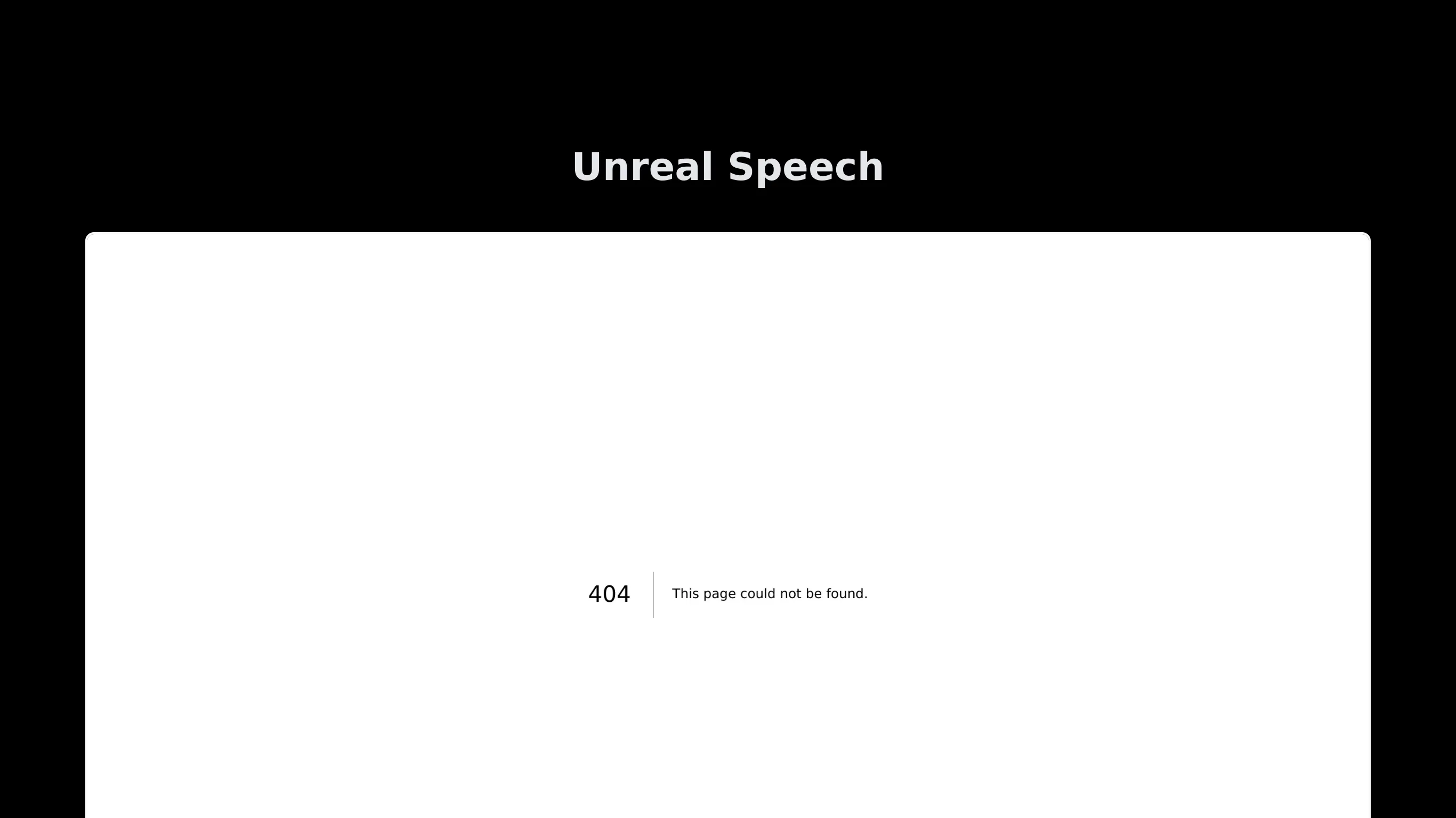 Unreal Speech - LowCodeAPI